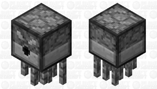 Angry Dispenser Ghast Minecraft Mob Skin