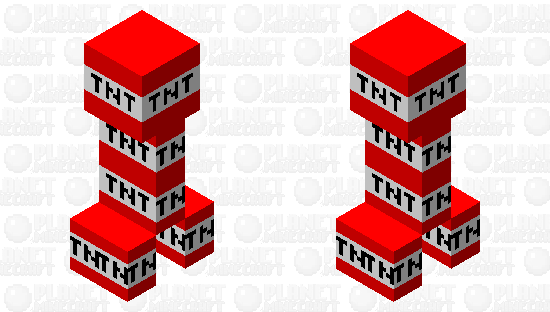 TNT creeper Minecraft Mob Skin
