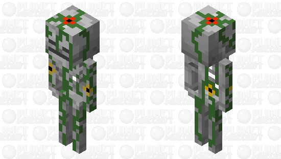 Overgrown skeleton Minecraft Mob Skin