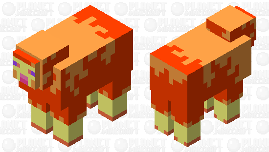 Fire Sheep Minecraft Mob Skin
