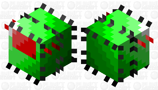 Zombie turned into poisonous water worm Large Minecraft Mob Skin