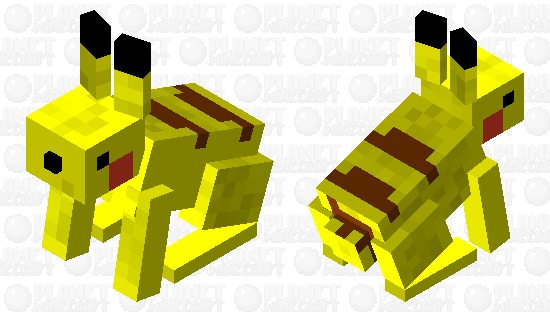 Pikachu (improved) Minecraft Mob Skin