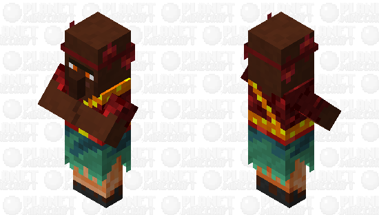 Optifine Villagers nether retexture Minecraft Mob Skin