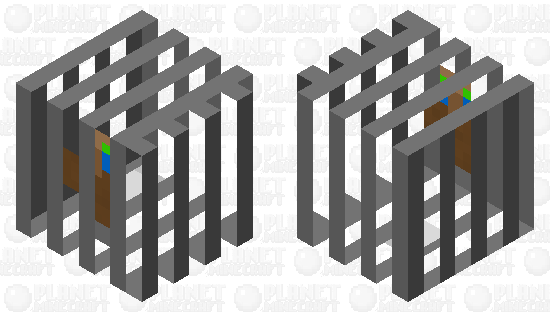 Villager in a cage Minecraft Mob Skin