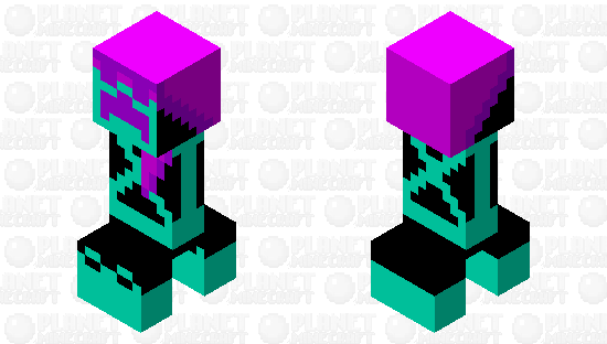 Tech girl creeper Minecraft Mob Skin