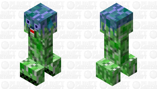 Scared creeper Minecraft Mob Skin