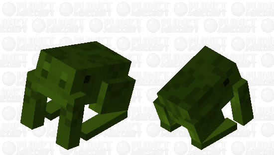 dark green frog Minecraft Mob Skin