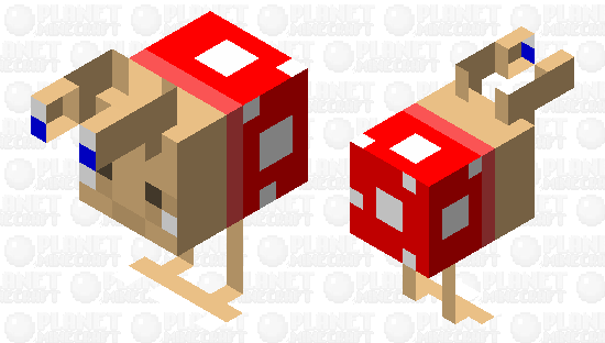 Pikmin - Red Bulborb Minecraft Mob Skin