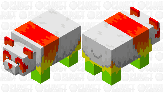 Rainbow Panda Minecraft Mob Skin
