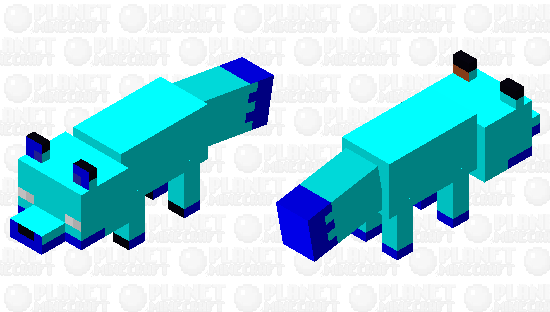 Ice Fox Minecraft Mob Skin