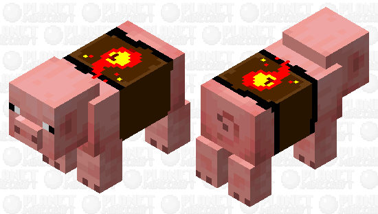 Fire Pigg Minecraft Mob Skin