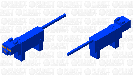 Blue Cat Minecraft Mob Skin