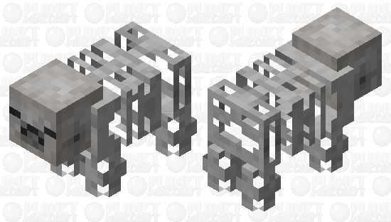 Skeleton Pig Minecraft Mob Skin