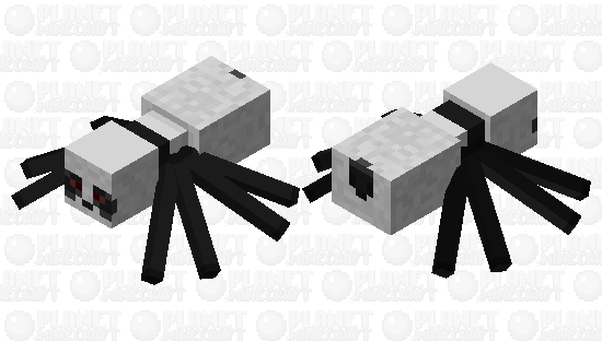 Cursed panda spider Minecraft Mob Skin