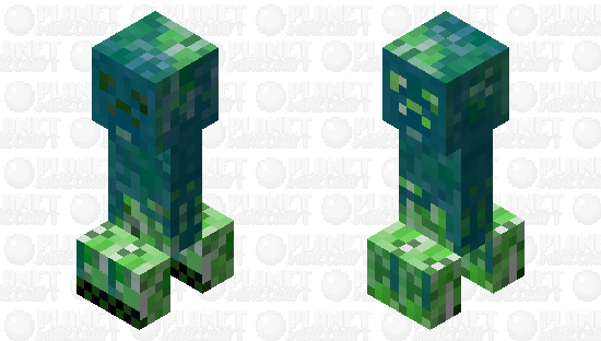 Two head creeper Minecraft Mob Skin