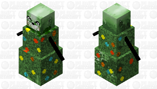chrismas tree snowman Minecraft Mob Skin