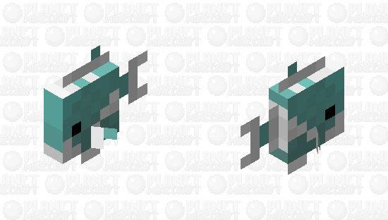Blue Fish Minecraft Mob Skin