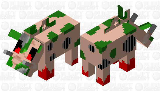 undead hoglin Minecraft Mob Skin