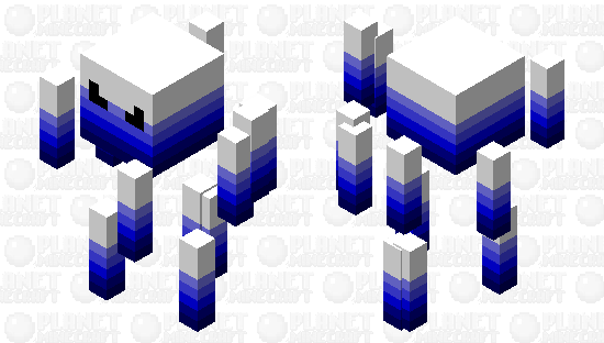 Blue Hyper Blaze Minecraft Mob Skin