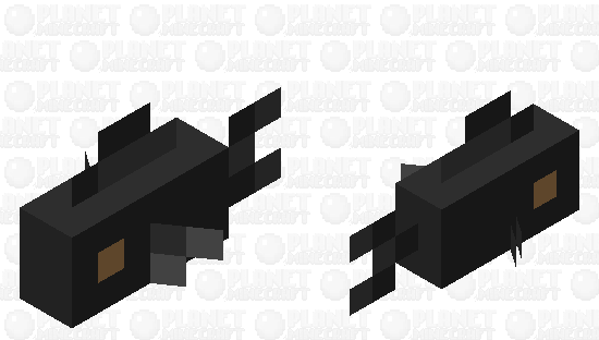 Black Moor Goldfish Minecraft Mob Skin