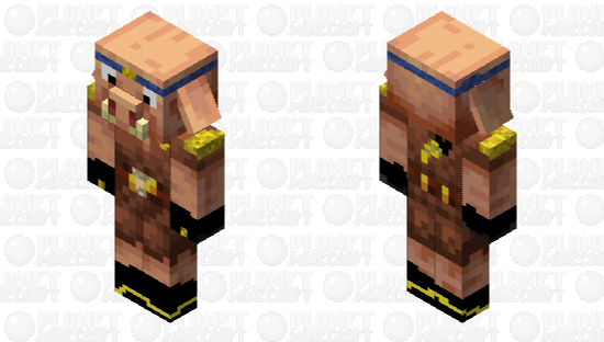 Piglin Warrior (for the Bacon Army) Minecraft Mob Skin