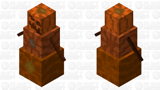 Pumpkin Golem Minecraft Mob Skin