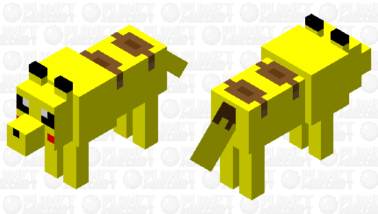 New Pikachu wolf upgrade! Minecraft Mob Skin