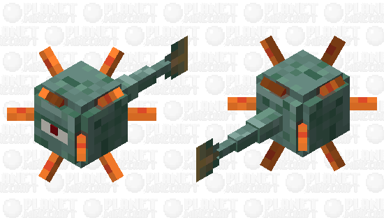 Big Pixel Guardian Minecraft Mob Skin