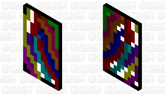 Colorful Dark Cape Minecraft Mob Skin