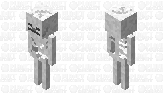 White Skeleton Minecraft Mob Skin