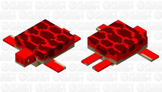 Fire Turtle Minecraft Mob Skin