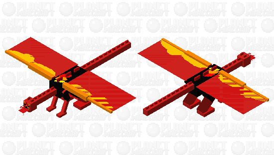 PrestonPlayz Fire Dragon In Fire Merch Minecraft Mob Skin