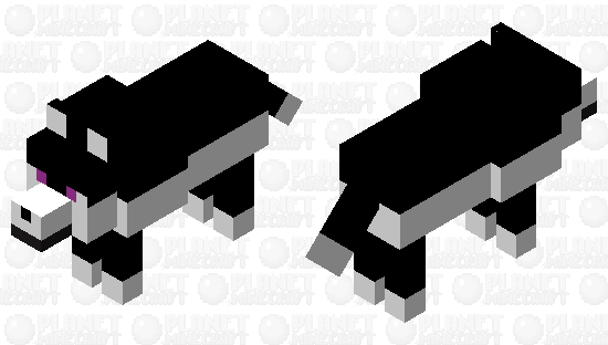 Non-leg Wolf Minecraft Mob Skin