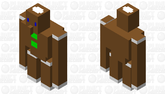 Gingerbread Golem Minecraft Mob Skin