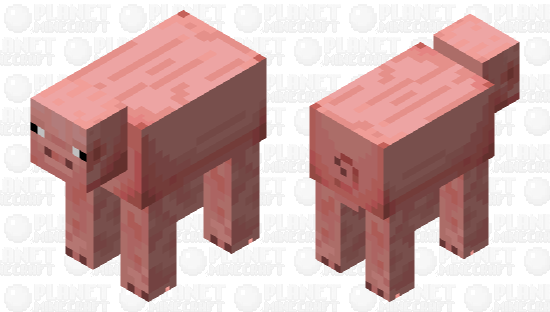 Pig Cow (Updated)) Minecraft Mob Skin