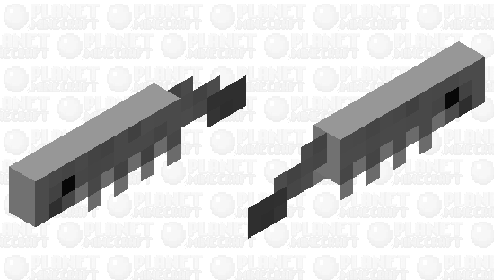 Common Gray Shrimp Minecraft Mob Skin