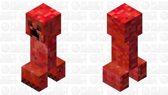 Bloody Creeper Minecraft Mob Skin