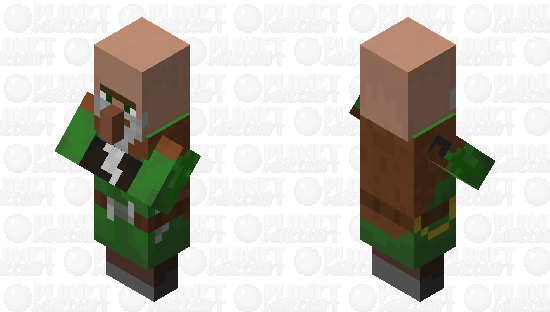 Forest Old Villager Minecraft Mob Skin