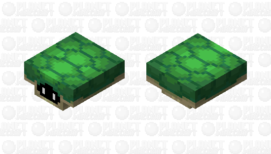 green koopa sheel from mario Minecraft Mob Skin