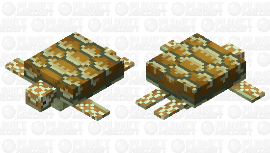 Hawksbill Sea Turtle Minecraft Mob Skin