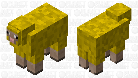 gold sheep Minecraft Mob Skin