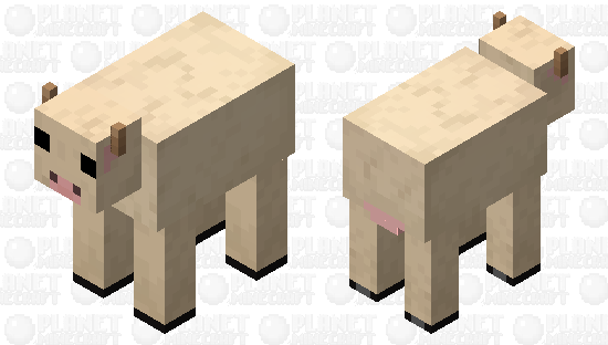 Cream Cow Minecraft Mob Skin
