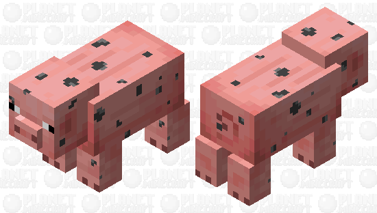 Pig with spots Minecraft Mob Skin