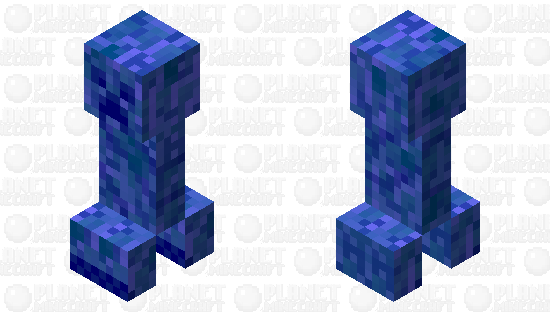 blue creeper Minecraft Mob Skin