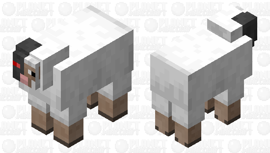 Cyborg Sheep Minecraft Mob Skin
