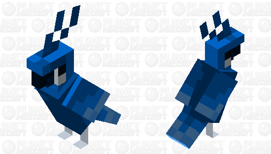 a blue parrot Minecraft Mob Skin