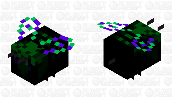dark bee Minecraft Mob Skin