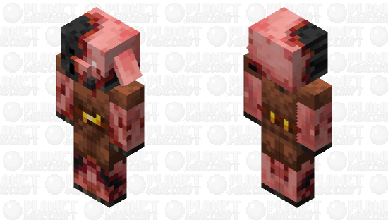 Withered Piglin Minecraft Mob Skin