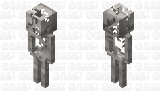 Destroyed Skeleton Minecraft Mob Skin