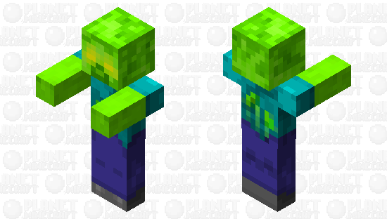Acid Zombie Minecraft Mob Skin